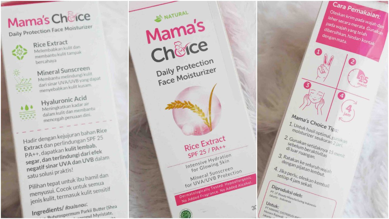 Review Mama’s Choice Face Moisturizer – Skincare Ibu Hamil dan Menyusui